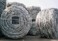 China Single Twist 2.2mm Galvanised Steel Barbed Wire Q235 12*12 Gauge for sale