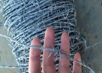 China 2.0mm Electro Galvanized Steel Barbed Wire - Double Twist Construction with 7.5-15cm Barb Spacing for High Security Fencing for sale