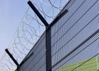 China Clear Vu 358 Welded Mesh Security Fencing Green Coated / Galvanized 1.2*2.5m for sale