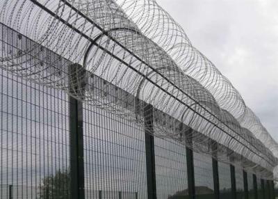 China Clear View 358 Security Fencing 4.0mm Powder Coated Black Color for sale
