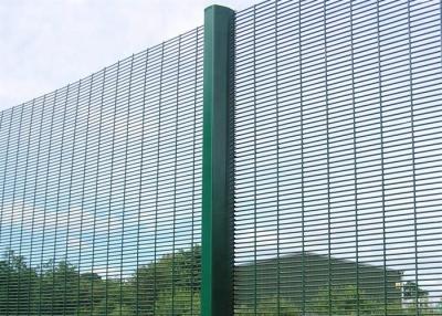 China Pvc Coated 358 Wire Mesh Fence 4mm Horizontal Wire 6mm Vertical Wire For ety for sale