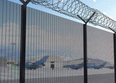 China Oem 358 Security Fencing Powder Coated Green Color For Railway Station for sale