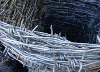China Bwg 12 X 14 Hot Dip Galvanized Barbed Wire Double Strand  Protection for sale