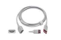 China Compatible Masimo RD SET Series TPU Adapter Cable 20 Pin Connector 2.2 Meter for sale