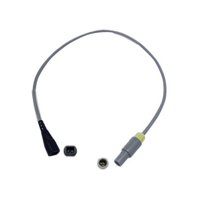 China Compatible Fisher Paykel Flow Sensor 6 Pin 80 Degree Humidifier Single Heater Wire Adaptor Cable T9007 for sale