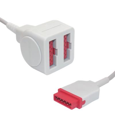 China Compatible GE Marquette Dual Socket IBP Adapter Cable B3072-07 for sale