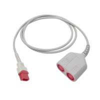 China Compatible 6pin Dual Head Spacelabs Ultraview IBP Adapter Cable B3012-16 for sale