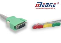 China 3 Leadwires 20pin Pinch OPV-1500 Nihon Kohden Ecg Cable for sale