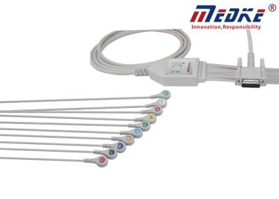 China Undetachable HP Ecg Machine Cable for sale