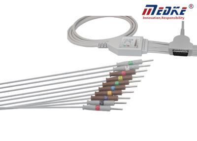 China 10 Leadwires Ge Marquette Mac 1200 EKG Machine Cable for sale