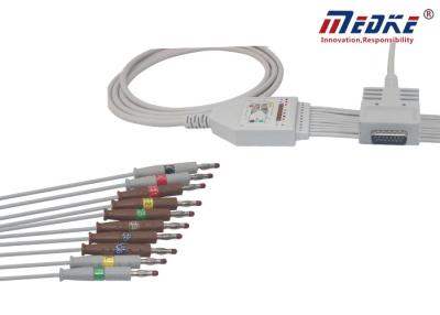 China Non Sterile TPU Jacket 3mm ATRIA3000 E560 Burdick EKG Machine Cable for sale