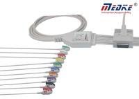 China Defibrilators Compatible Burdick Shielded DB15 EKG Machine Cable for sale