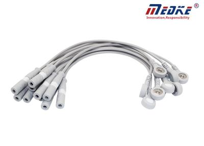 China AHA IEC 0.3M Adult Snap Banana Ecg Electrodes Wire for sale