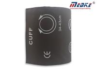 China Single Tube 34-43cm Comfortable PU Brown M1575A NIBP Cuff for sale
