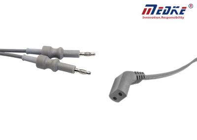 China Banana Plug 2Pin Autoclavable Bipolar Electrosurgical Cables for sale