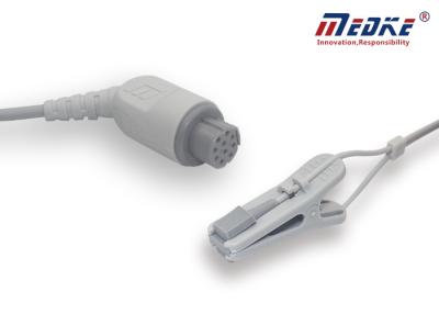 China Gray 10ft 10pin Animal Datex Ohmeda Veterinary Spo2 Sensor for sale