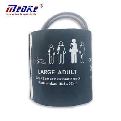 China Double Tube  Nylon Reusable Blood Pressure Cuff 33cm Adult for sale