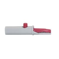 China 4mm Disposable ECG Electrodes Banana Alligator Clip Red ECG Adapter for sale