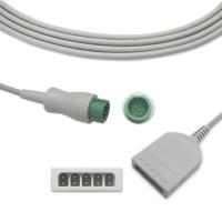 China Mindray 12P To MD 5 Lead 3.4m IEC ECG Trunk Cable TPU jacket for sale