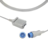 China Digital Spo2 2.2m Pulse Oximeter Cable With 9pin Connector for sale