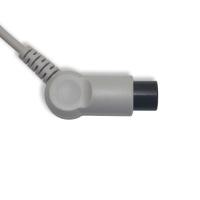 China 3 Lead AHA Fixed Snap ECG Lead Cable Compatible Angle Connector for sale