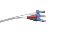 China TPU Jacket Veterinary ECG Cable AHA IEC ISO13485 With Contec C80Vet GA3140V for sale