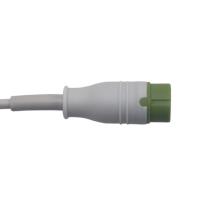 China AHA TPU Holter ECG Cable 5 Leadwires 3.4m Length Latex Free For Wego G5198S for sale