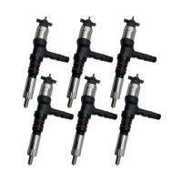 China OEM 095000-6140 6261-11-3200 Fuel Injector for Komatsu 6D140 Engine PC800-8 Excavator for sale