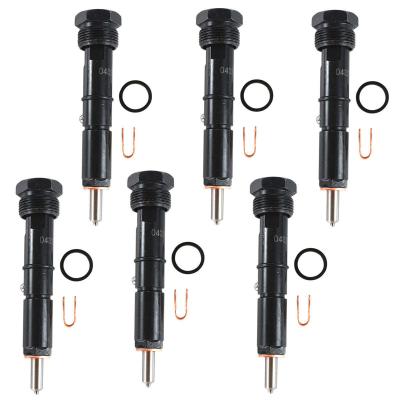 China Original And OEM 6PCS Fuel Injectors 0432133864 for 5.9L 6BT50HP Engine Dodge Ram 3500 2500 5.9L 1994-98 for sale
