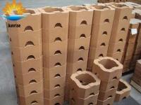 China Red Magnesia Chrome Glass Kiln Regenerator with Cylindrical Brick Body Construction for sale