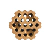 China Customizable High Alumina Checker Bricks for Furnace Liner Hot Air Stove Regenerator for sale