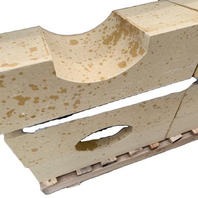 China 1580° Refractoriness 1770° Blast Stove Ceramic Acid Proof Glass Furnace Silica Brick for sale