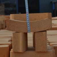 China Light Yellow High Alumina Brick Arch Corner Refractory Brick for Industrial Furnaces for sale