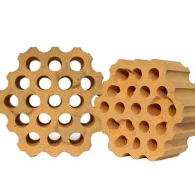 China Cutting Service High Alumina Clay Checker Brick for Hot Blast Stove 19 Holes Custom Shape for sale