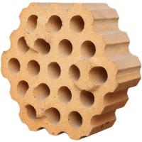 China Cutting Service High Alumina Clay Checker Brick for Hot Blast Stove 19 Holes Custom Shape for sale