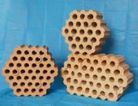 China Cutting Service High Alumina Clay Checker Brick for Hot Blast Stove 19 Holes Custom Shape for sale