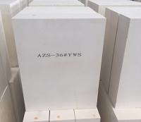 China AZS Brick in Glass Furnace White Zirconium Oxidized Fused Cast Refractory Standard Size for sale