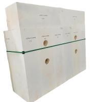 China Common Refractoriness AZS 33 36 41 WS/PT Block Bricks Made of White Zirconia Corundum for sale