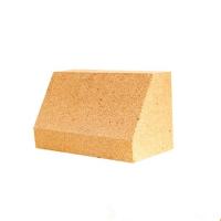 China Durable Construction MgO Content % Fire Clay Curved Wedge Fire Brick for Glass Kiln for sale