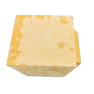 China Excellent Thermal Shock Resistant Light Yellow Refractory Brick for Glass Kiln for sale