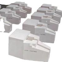 China ISO9001 Certified White Fused Zirconia Corundum Bricks for Glass Furnace Refractories for sale