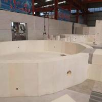 China SiC Content % 0.03% AZS 33WS 41WS 33PT Fused Cast Refractory Brick for Frit Furnace for sale
