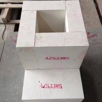 China SiC Content % 0.03% AZS 33WS 41WS 33PT Fused Cast Refractory Brick for Frit Furnace for sale