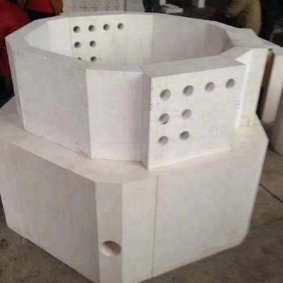 China 0.3-1 CaO Content Fused Cast Refractory AZS Brick for Glass Smelting Furnace Production for sale