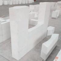 China 14%-16% SiO2 Content Firebrick Fused Cast AZS Blocks Refractories for Glass Industry for sale