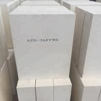 China White Fused Cast AZS Brick Refractory for Glass Furnace Standard SiO2 Content 33 36 41 for sale