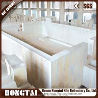 China White Fused Cast AZS Brick Refractory for Glass Furnace Standard SiO2 Content 33 36 41 for sale