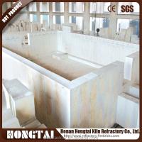 China White Fused Cast AZS Brick Refractory for Glass Furnace Standard SiO2 Content 33 36 41 for sale