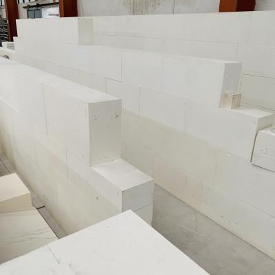 China Outlet Little CaO Content Refractory Brick Fiber Azs Bricks for Glass Melting Furnace for sale