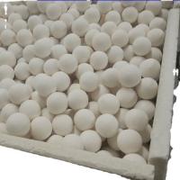 China White High Alumina Ball Refractory Balls for High Density Ceramic Corundum Durability for sale